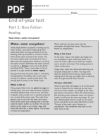 Cambridge Global English Level 3 Sample Test | PDF