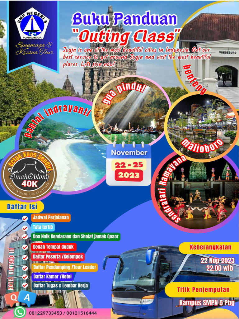 Buku Panduan Outing Class 2023 Engl | PDF