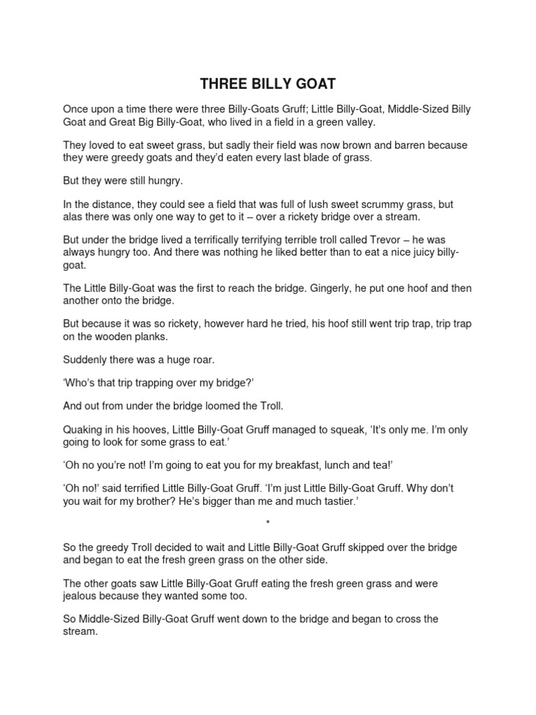 Three Billy Goat | PDF