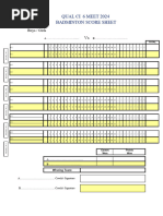 Badminton Score Sheet | PDF