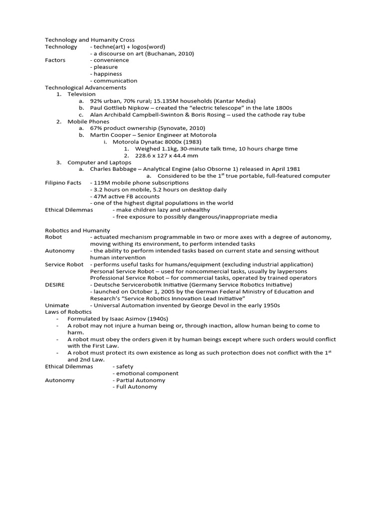 Prefinals Reviewer - STS | PDF | Technology & Engineering | Young Adult