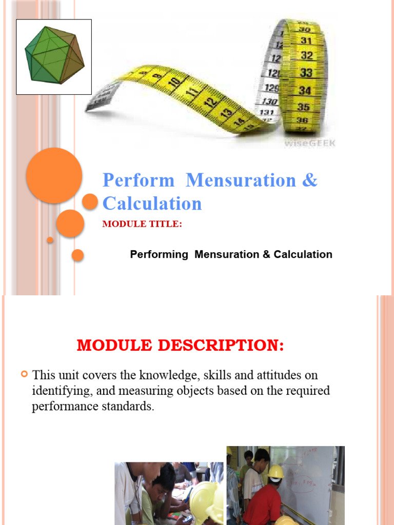 3.perform Measuration Calculation | PDF | Area | Length