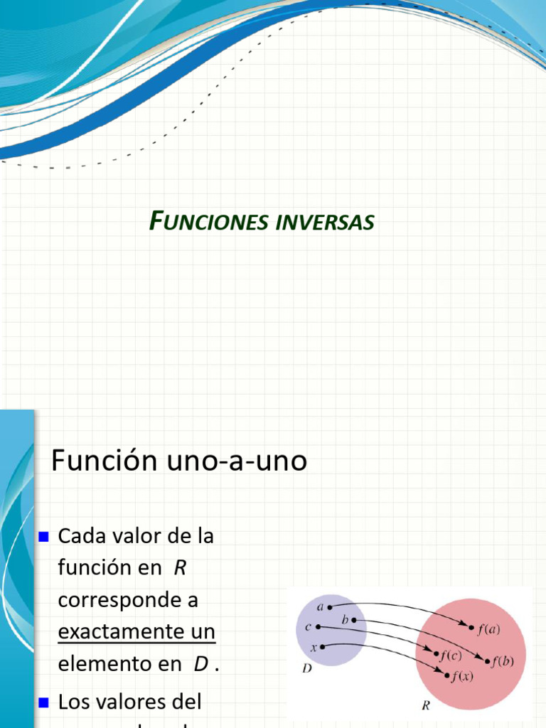 Mecu3031 p16 Funciones-Inversas Corta Estud | PDF | Función ...