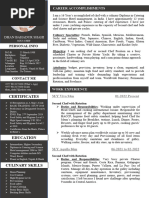 Chief Cook Job Description | PDF