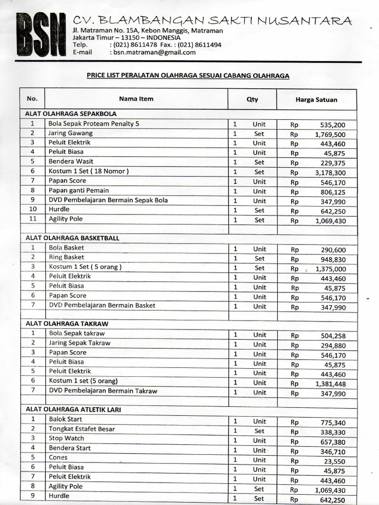 CV Blambangan Sakti Nusantara | PDF