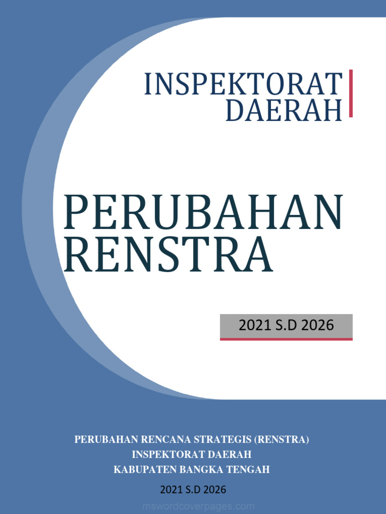Cover Renstra Perubahan New | PDF