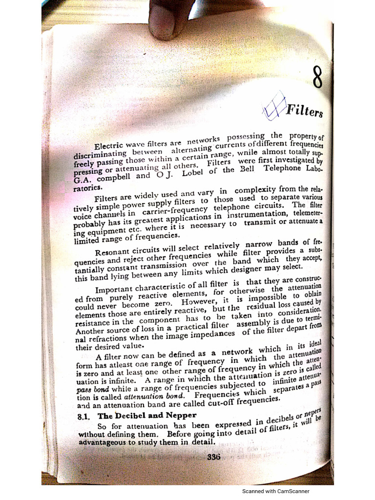 Unit-V - Constant K Filter | PDF