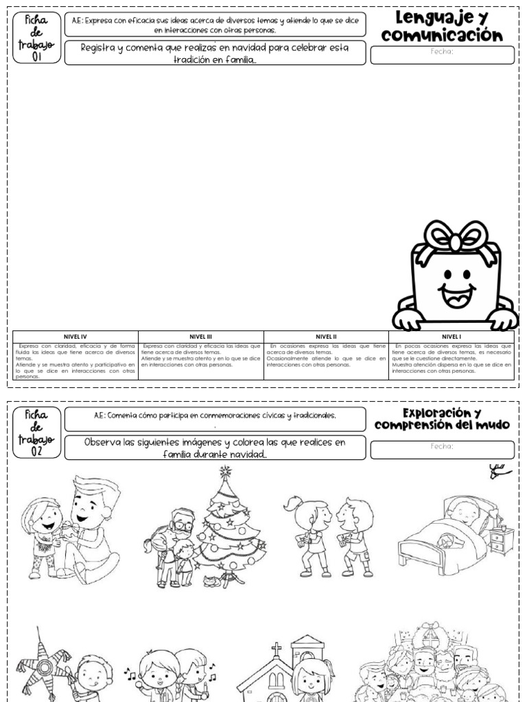 Fichas Plan Navidad | PDF