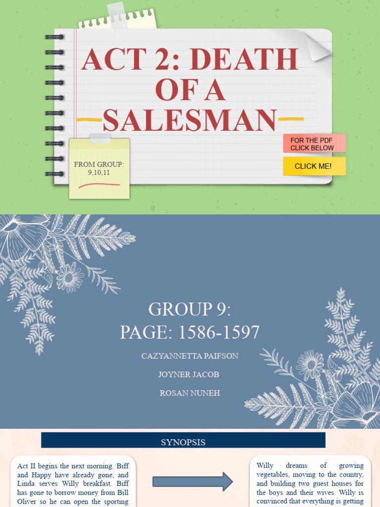 Act 2 Death of A Salesman | PDF
