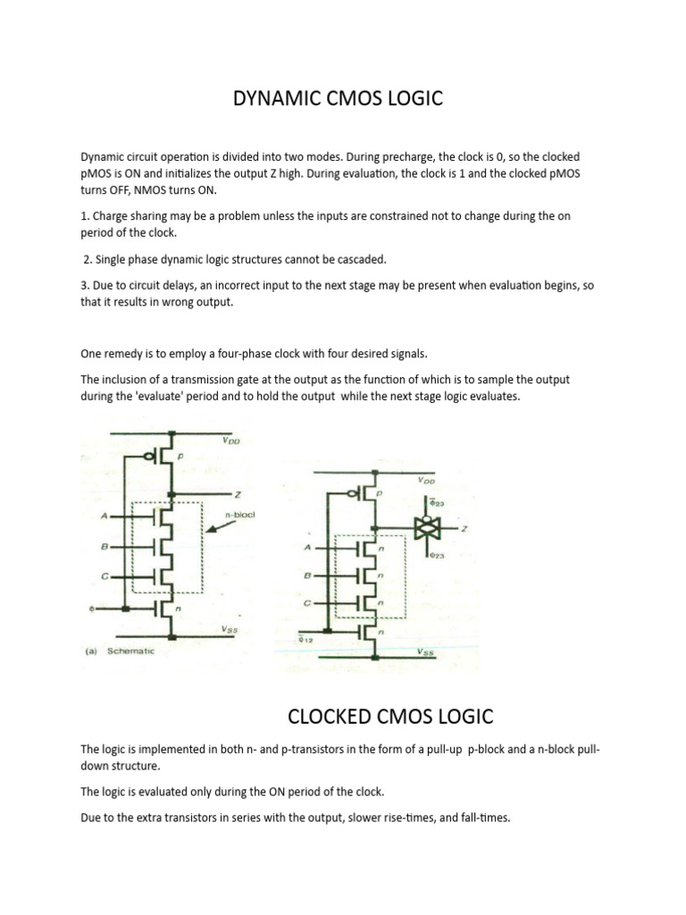 Dynamic Cmos Logic | PDF
