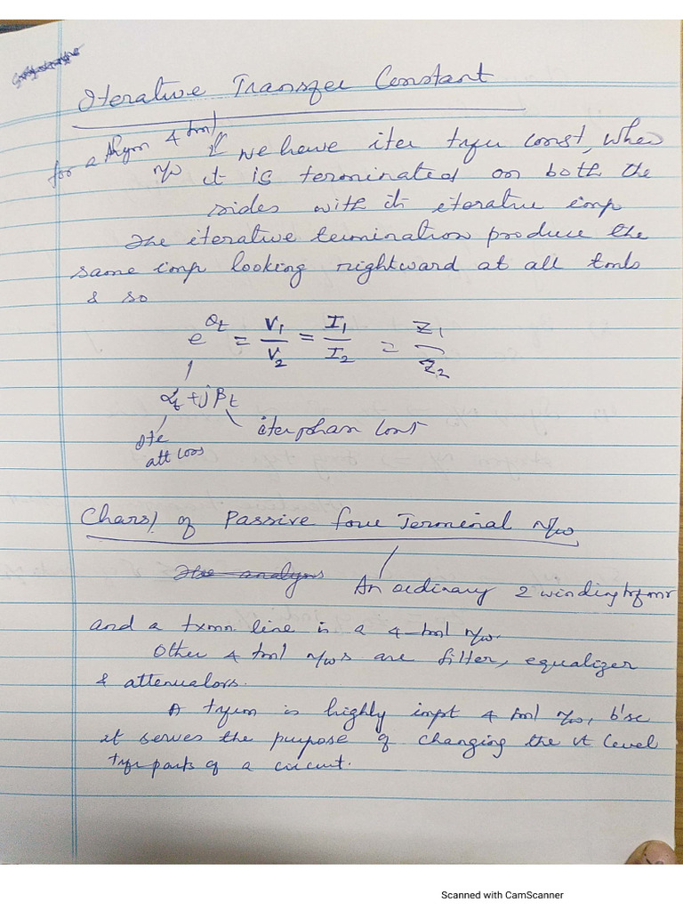 Iterative Transfer Constant-Problems-Symmetrical T Network | PDF Iterative Transfer Constant-Problems-Symmetrical T Network | PDF