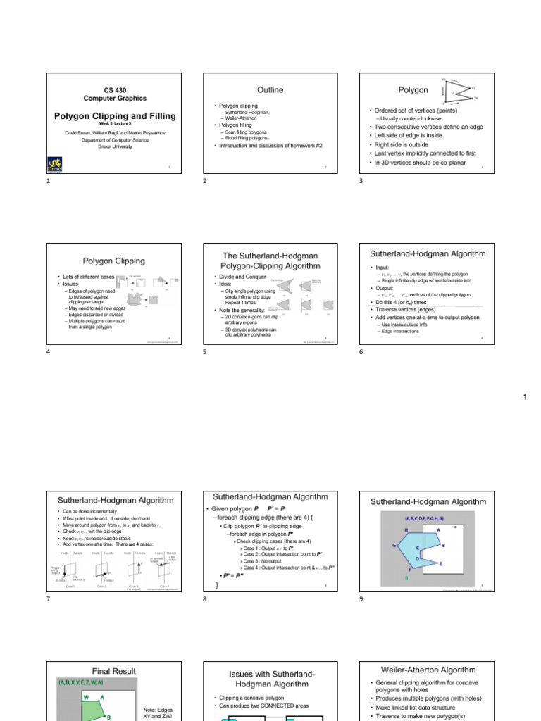 Computer Graphics | PDF | Vertex (Geometry) | Polygon