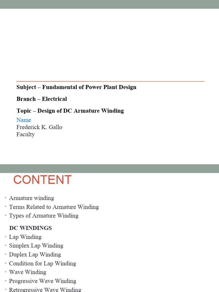 Dokumen - Tips Design of DC Armature Winding | PDF | Electromagnetism | Equipment