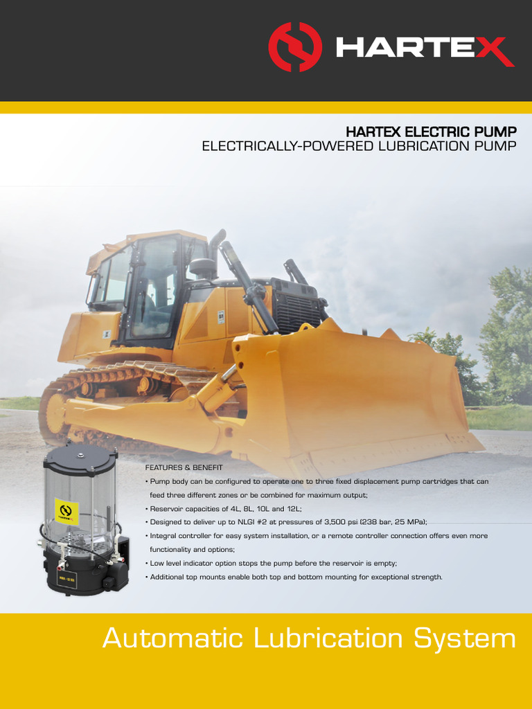 Hartex Electric Lubrication Pumps | PDF | Technology & Engineering