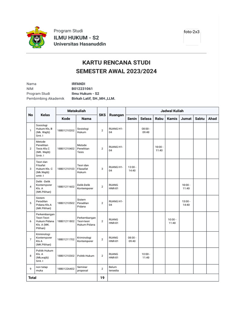 KRS LAMPAU - Portal Akademik | PDF