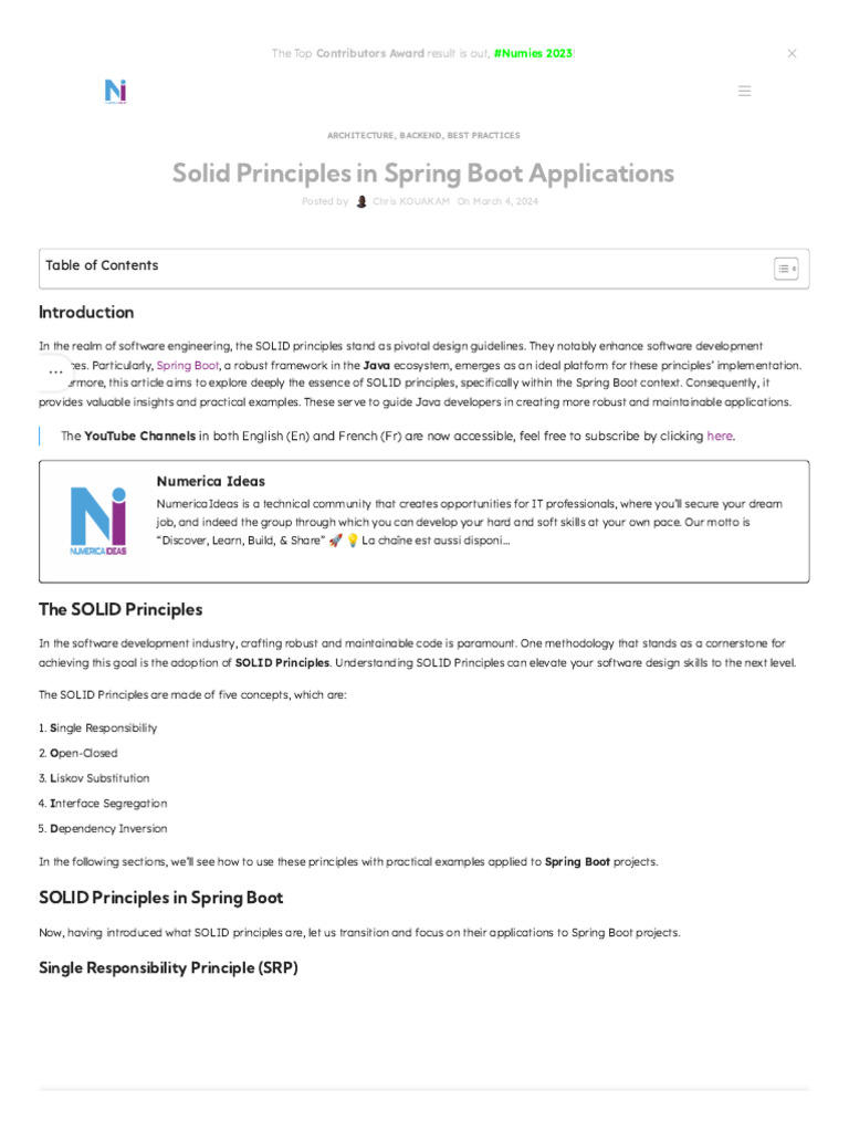 Solid Principles in Spring Boot Applications | PDF | Inheritance ... Solid Principles in Spring Boot Applications | PDF | Inheritance ...