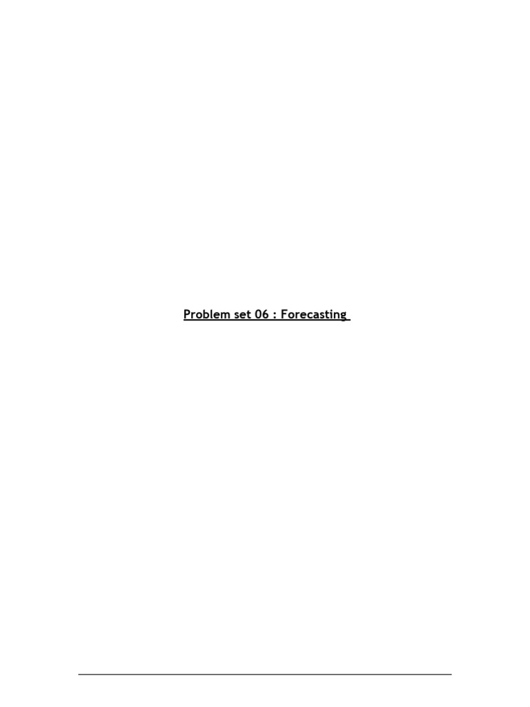 Sales Forecasting Techniques and Models | PDF | Forecasting | Data Analysis