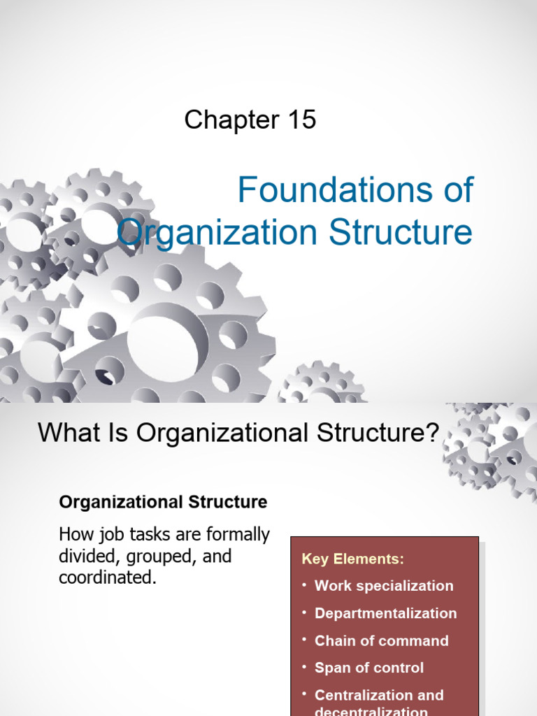Book SLides - Chapter 15 - Foundations of Organization Structure | Download Free PDF ...