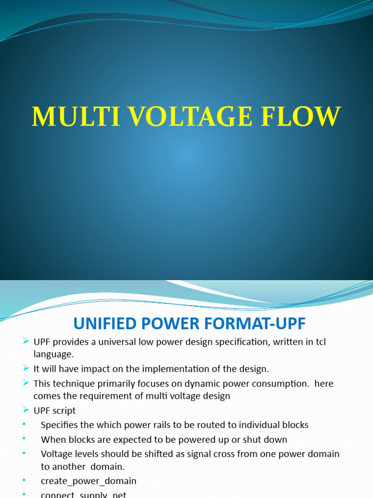 Multi Voltage Flow | PDF | Computer Engineering | Electronics