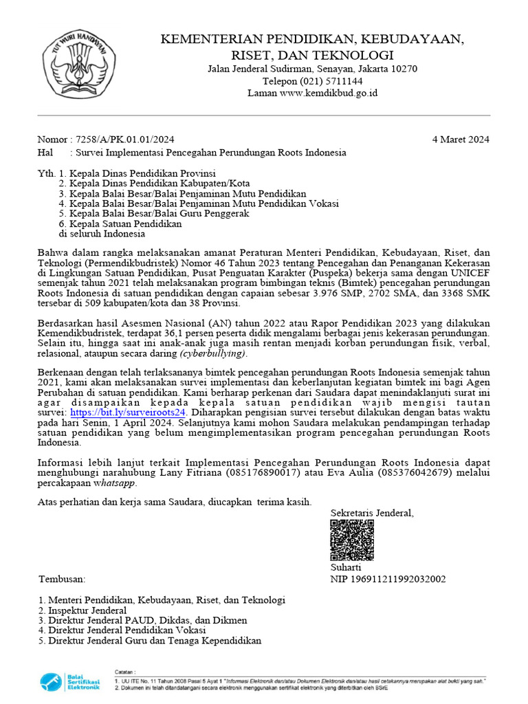 Implementasi Program Roots Indonesia | PDF