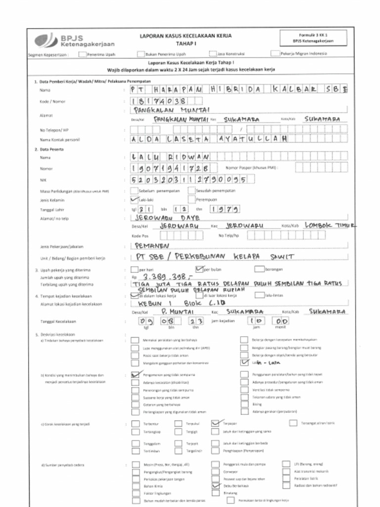 Laporan Tahap I KK A.N Lalu Ridwan | PDF