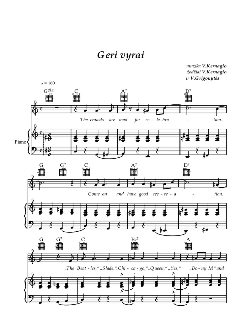 Geri Vyrai | PDF