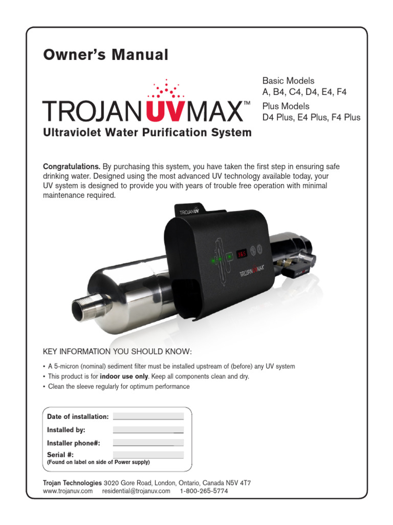 UV Trojan Max | PDF