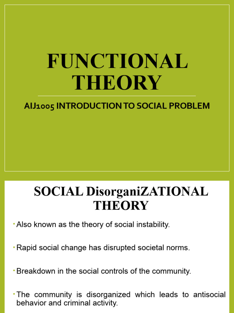 Topic 5 Functional Theory II 5 | PDF | Deviance (Sociology) | Émile ...