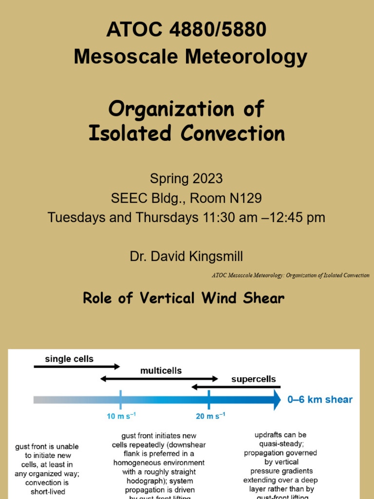 Module6 Organization Isolated Convection | PDF | Thunderstorm | Natural Hazards