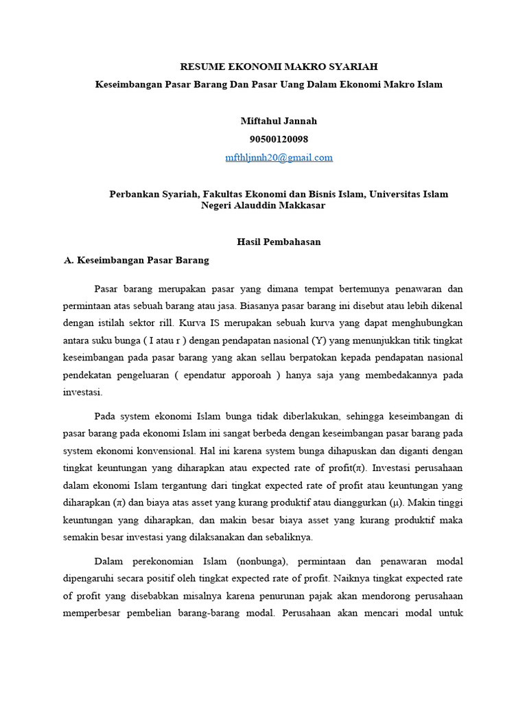 Resume PT 8 Keseimbangan Pasar Barang Dan Pasar Uang Dalam Ekonomi ... Resume PT 8 Keseimbangan Pasar Barang Dan Pasar Uang Dalam Ekonomi ...