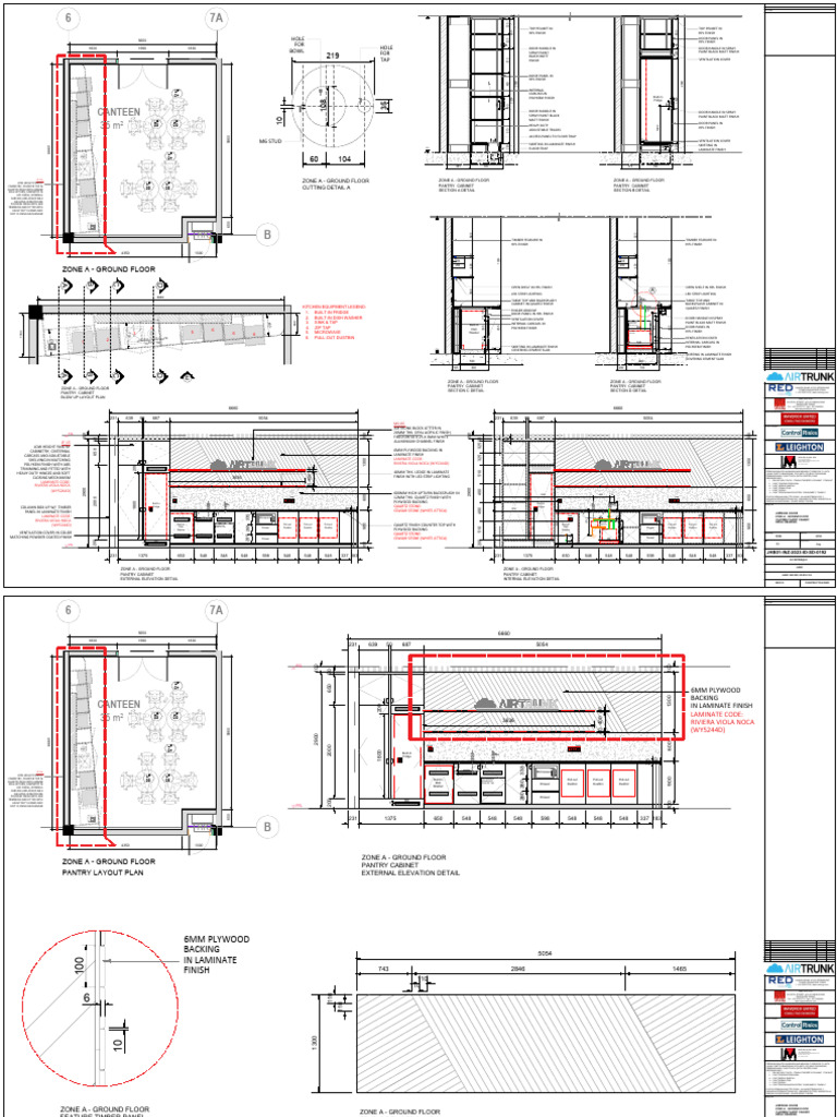 (Pantry) AirTrunk Johor - Joinery Shop Drawing@INZ | PDF | Cabinetry ...