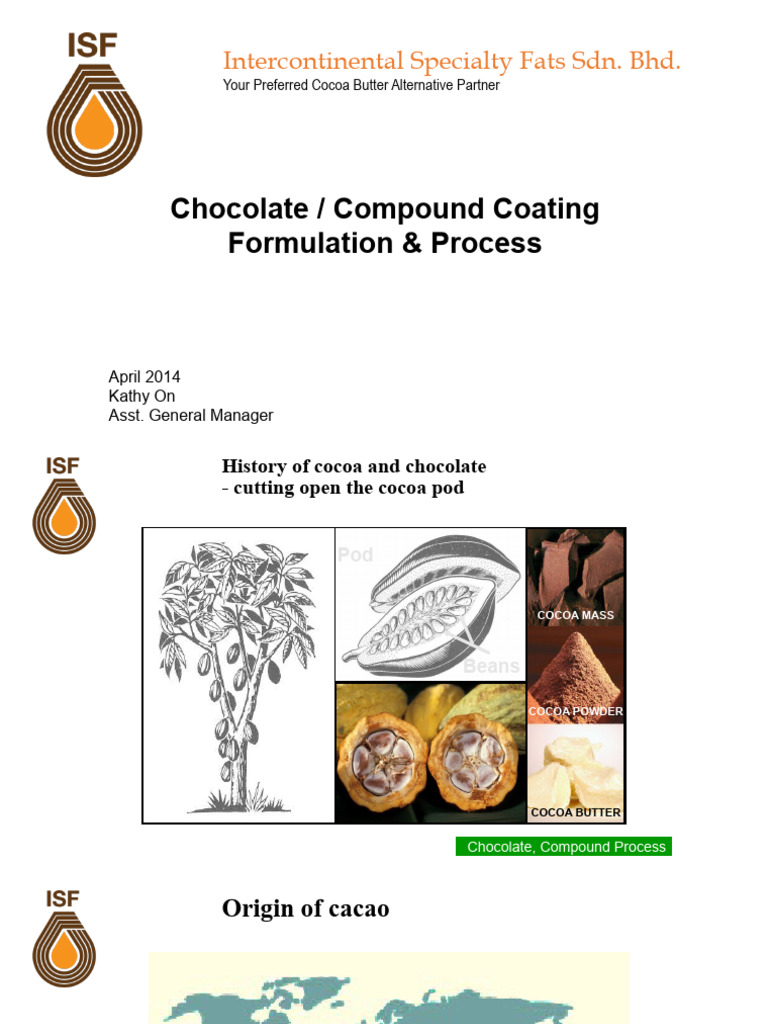 Chocolate and Compoung - Formulation and Processing | PDF | Chocolate ...