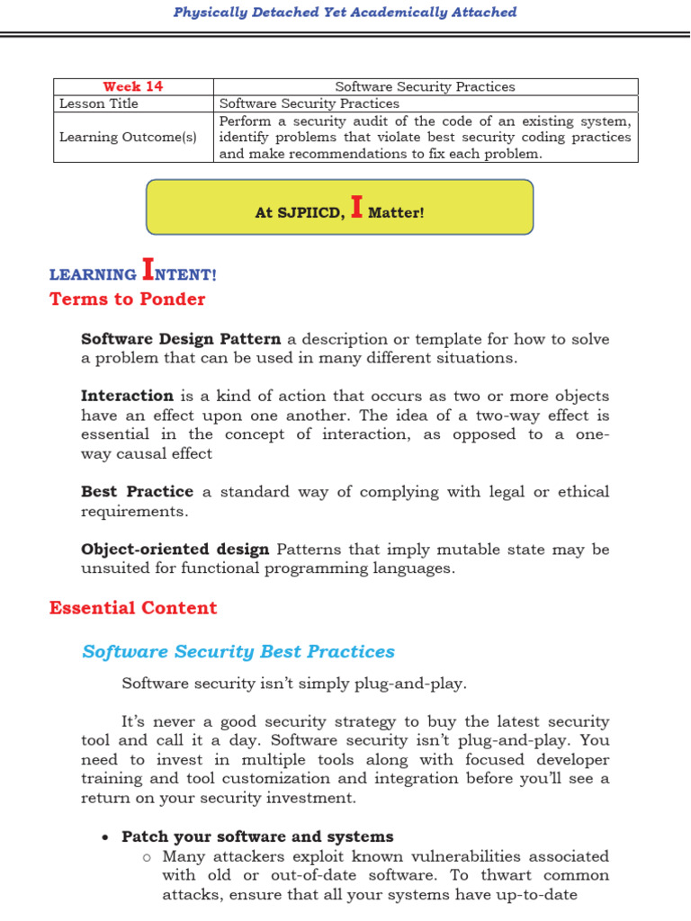 Software Security Best Practices Guide | PDF | Security | Computer Security
