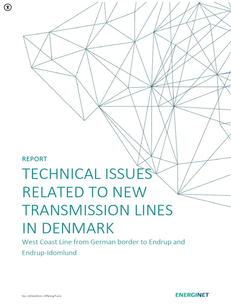 Technical Issues Related To New Transmission Lines in Denmark | PDF ...