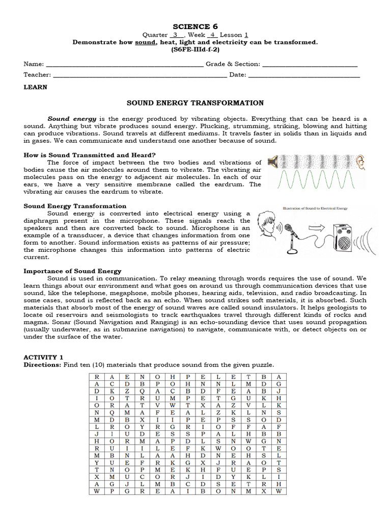 Activity Sheet Q3W4 | PDF