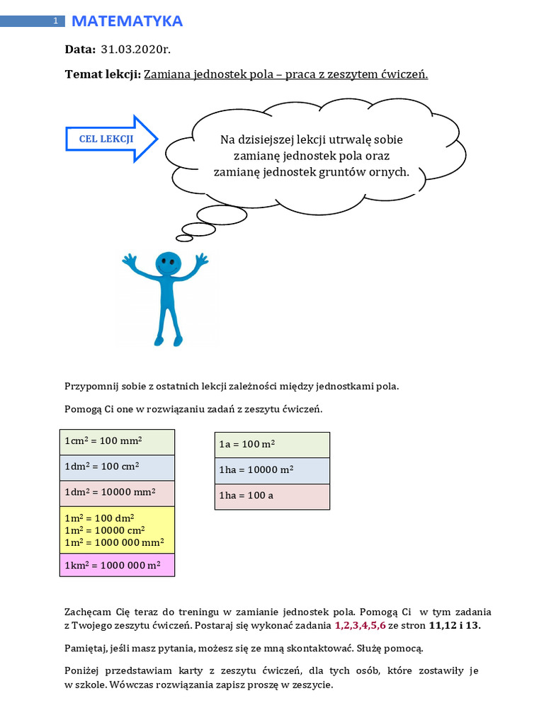 Klasa 6 Lekcja 4 Matematyka | PDF