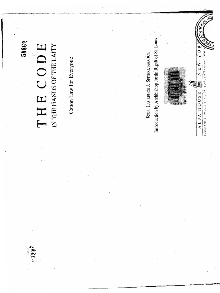 Code in The Hands of The Laity | PDF