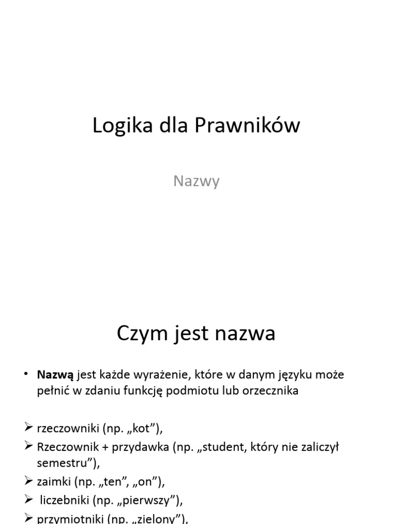 Logika Dla Prawników2 | PDF