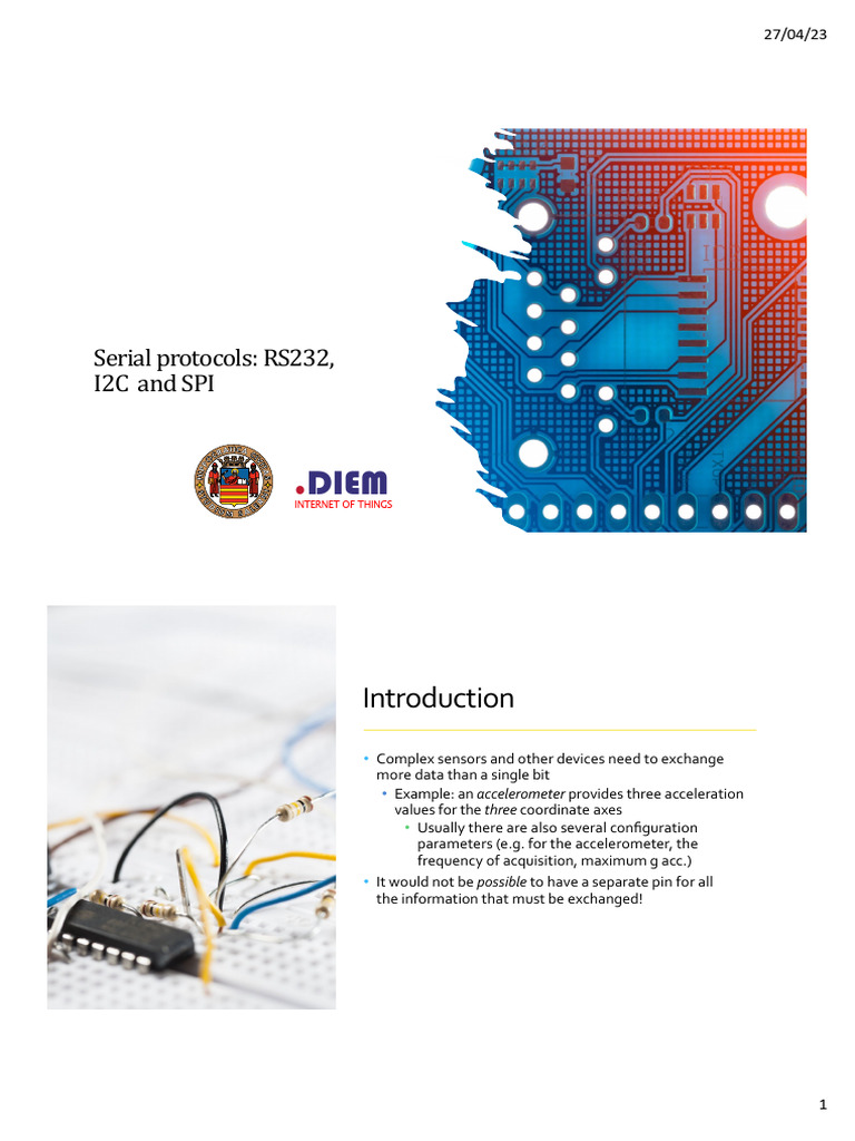 05 Lecture 6 Serial Protocols Spi And I2c Pdf Computer Engineering Physical Layer