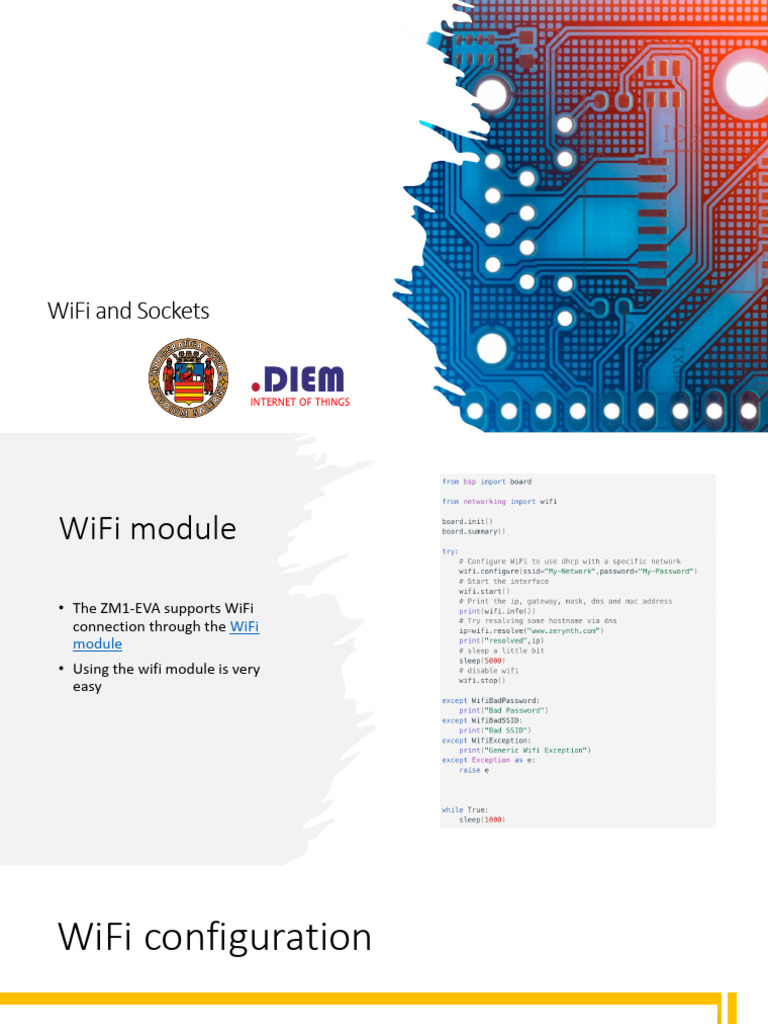 Lecture 8 - WIFI and Socket | PDF | Teaching Methods & Materials | Computers