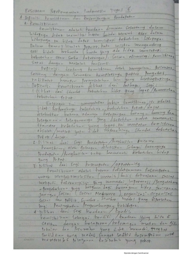 Resume Perekonomian Indonesia - Cici Anggraini | PDF