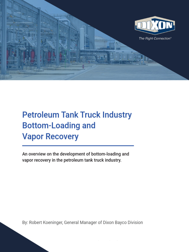Petroleum Tank Truck Industry Bottom Loading and Vapor Recovery | PDF ...