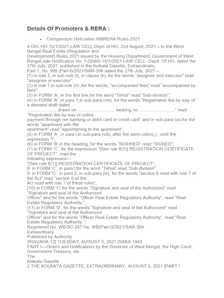 RERA | PDF | Tribunal | Sole Proprietorship