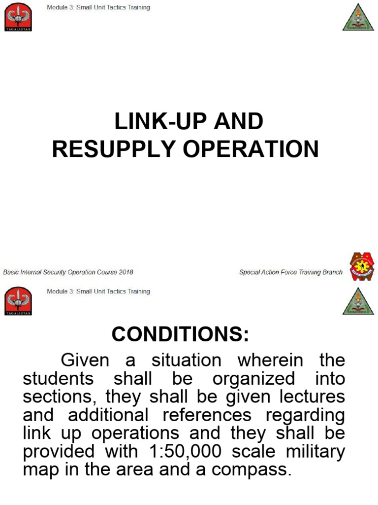 Link Up and Resupply Operations Guide | PDF | History