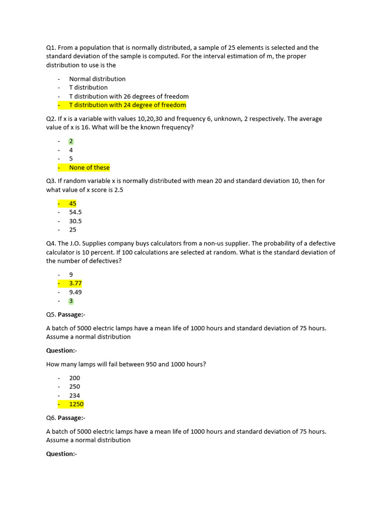 BUSINESS STATS - Consolidated | PDF | Normal Distribution | Null Hypothesis