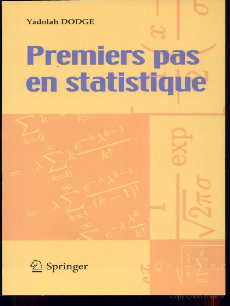Premiers Pas en Statistique | PDF