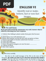 Real or Make-Believe Practice Worksheets No. 1-4 by Jenrap | PDF