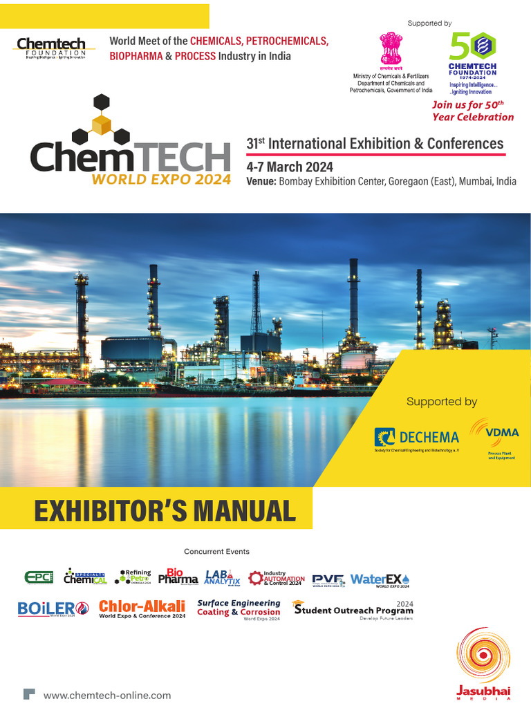 ChemTECH World Expo 2024 Manual | PDF | Cheque | Watt