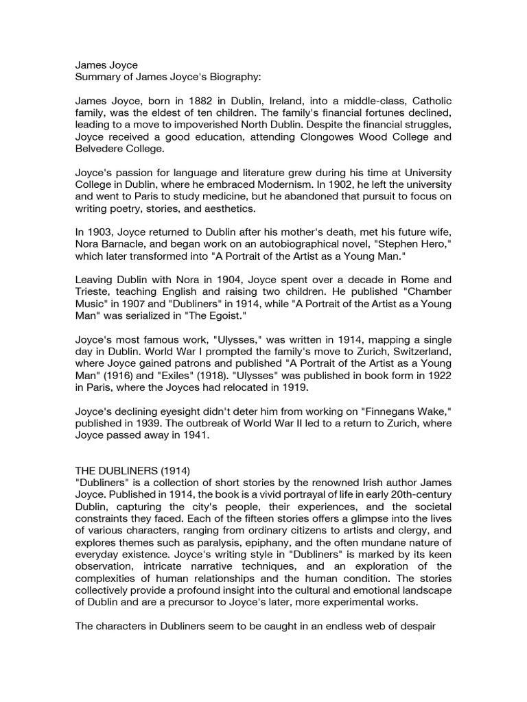 James Joyce | PDF | James Joyce