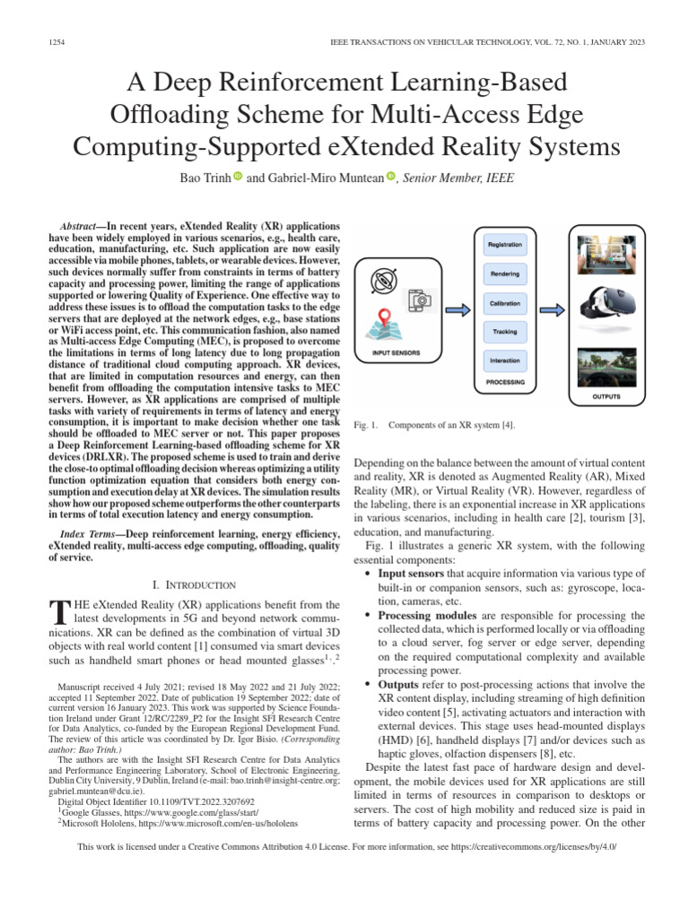 A Deep Reinforcement Learning-Based Offloading Scheme For Multi-Access Edge Computing-Supported ...